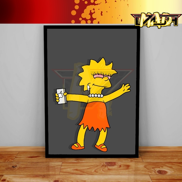 Disney | Art | Custom Lisa Simpson Apple Iphone Poster 9s Simpsons ...